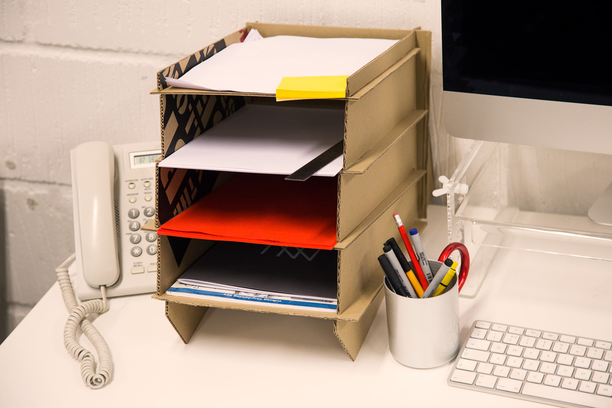 Step by step: paper tray cardboard creation | Big Yellow